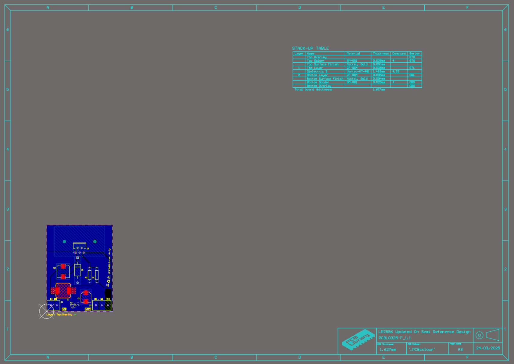 LM2596 Reference Design Project - PCB Library