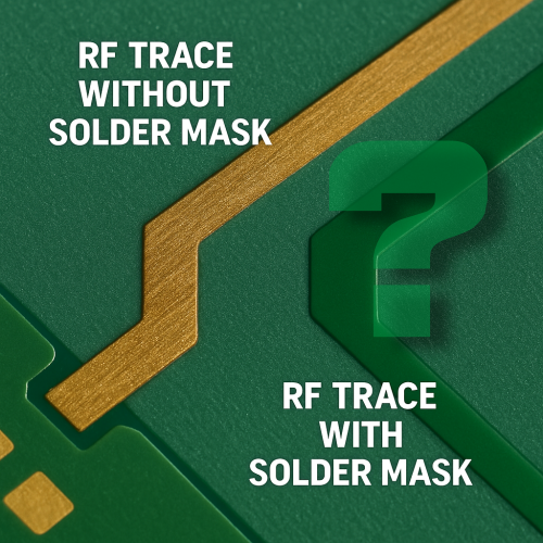 Removing Solder Mask on RF Traces - PCB Library