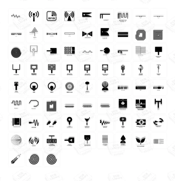 Antenna PCB FONT - PCB Library